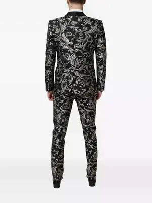 Dolce & Gabbana Martini Baroque-jacquard Three-piece Suit