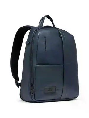 PIQUADRO 13 Leather Backpack - Blue