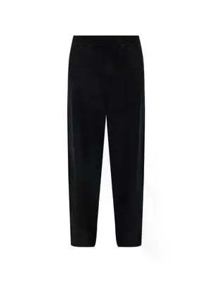 LANEUS Elasticated-waistband Trousers - Black