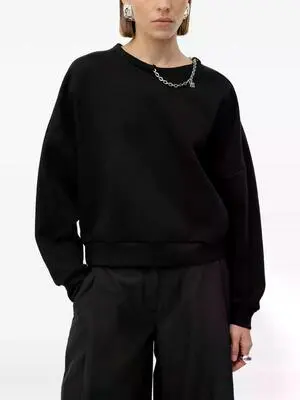 Hugo Chain-detail Sweatshirt - Black