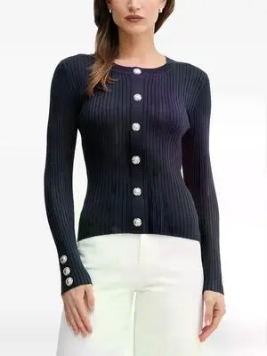 MARC AUREL Ribbed-knit Cardigan - Blue