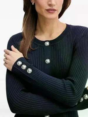 MARC AUREL Ribbed-knit Cardigan