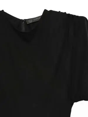 Versace 2000s Ruched-sleeve Midi Dress