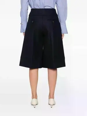 Erika Cavallini Button-fastening Wide-leg Shorts