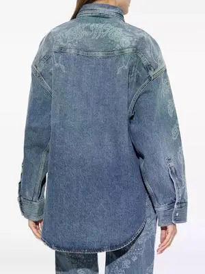 Off-White Paisley-print Denim Shirt