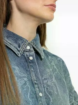 Off-White Paisley-print Denim Shirt