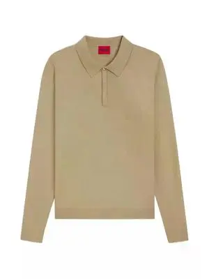Hugo Slim-fit Knit Polo - Neutrals