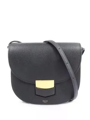 Celine Trotteur Leather Shoulder Bag