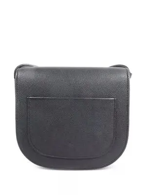Celine Trotteur Leather Shoulder Bag - Black