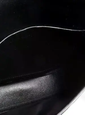 Celine Trotteur Leather Shoulder Bag - Black