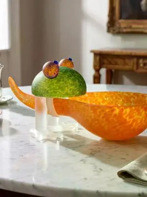 BOROWSKI Frosch Frog-shaped Glass Bowl