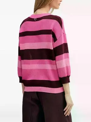 MARC AUREL Striped V-neck Sweater