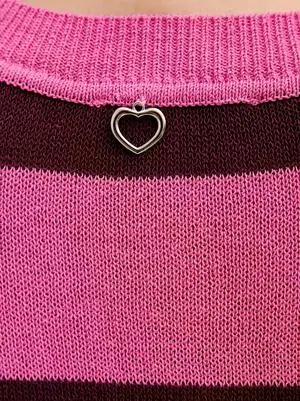 MARC AUREL Striped V-neck Sweater