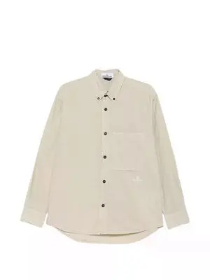 Stone Island Button-down Chest-pocket Shirt - Neutrals