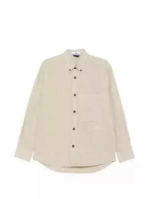 Stone Island 1100002 Organic Cotton Tela 'paracadute' Shirt - Neutrals