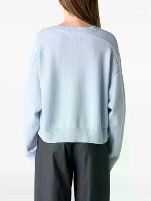 Loulou De Saison Anzor V-neck Cashmere Sweater - Blue