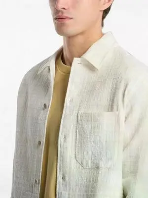 SAMSOE SAMSOE Sadamon Gc Textured Chest-pocket Overshirt