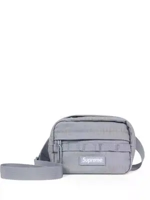 Supreme Logo-patch Shoulder Bag - Grey