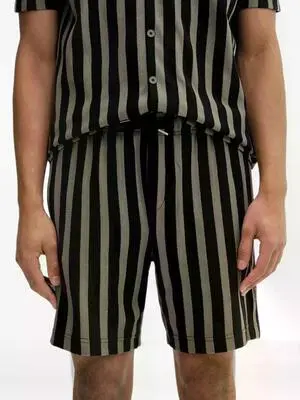 Marc O'polo Vertical-stripe Waffle-knit Shorts