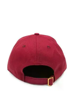 WILLY CHAVARRIA Embroidered Flat-peak Cap - Red