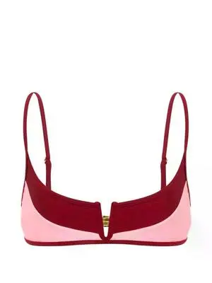 Moschino Lycra Bikini Top - Red