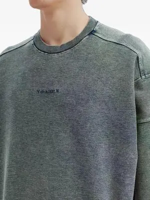 Izzue Acid-wash Panelled Sweater