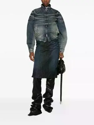 DIESEL® Faded Denim Skirt