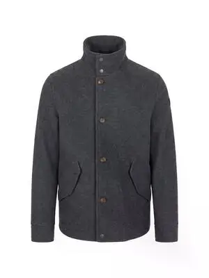 Moncler Button-up High-neck Jacket - Grey