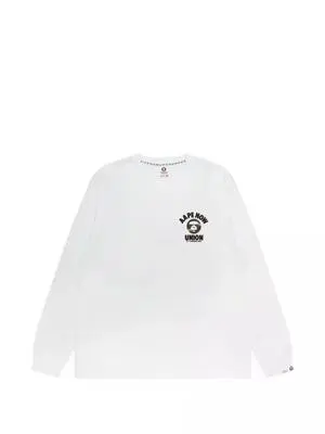 AAPE BY *A BATHING APE Camouflage-print Logo-print T-shirt - White
