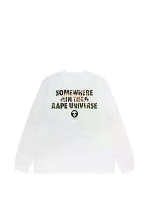 AAPE BY *A BATHING APE Camouflage-print Logo-print T-shirt