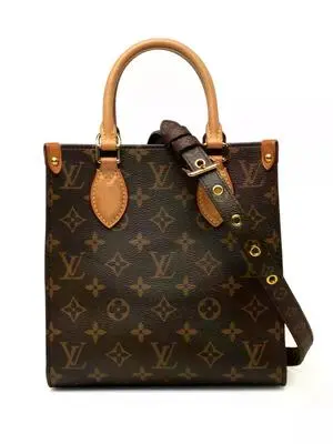 LOUIS VUITTON 2021-2026 Monogram Sac Plat Bb Satchel - Brown