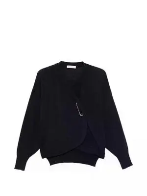 Liviana Conti Safety-pin-fastening Cardigan - Blue