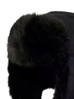 BY MALENE BIRGER Rolla Faux-fur Trim Hat - Black