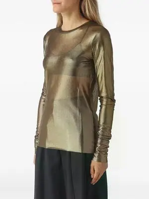 MEIMEIJ Metallic-effect Long-sleeve T-shirt