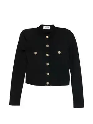 Balmain Embossed-button Cardigan - Black