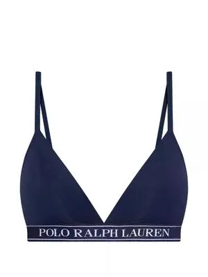 Polo Ralph Lauren Logo-underband Triangle Bra - Blue