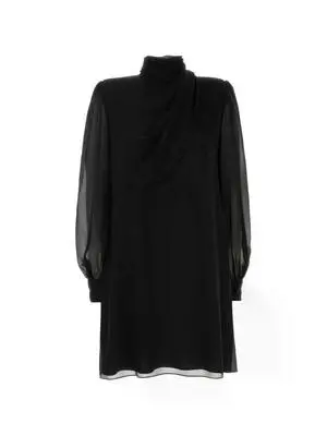 Valentino Garavani Draped Silk-crepe Dress