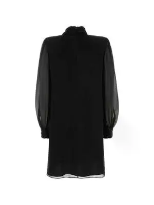 Valentino Garavani Draped Silk-crepe Dress