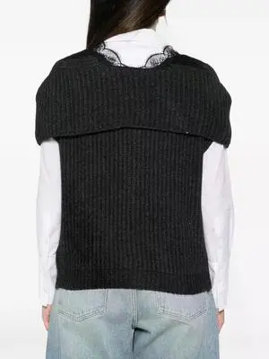Liviana Conti Lace-trim Cardigan