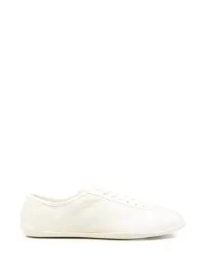 THE ROW Clement Leather Sneakers - Neutrals