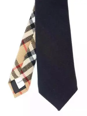 Burberry Check Wool Cashmere Tie