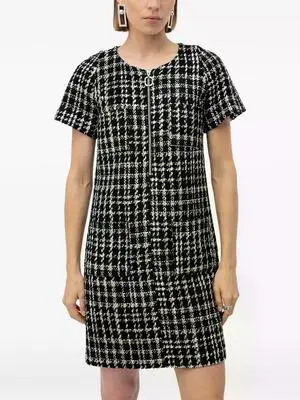 Hugo Zip-up Mini Dress - Black