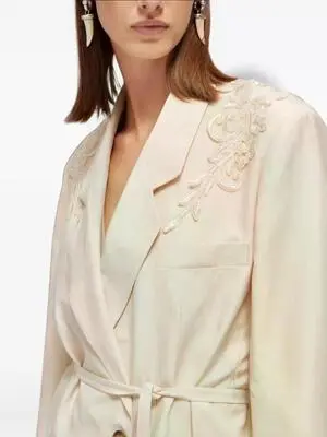 BLUGIRL Embroidered Belted Blazer