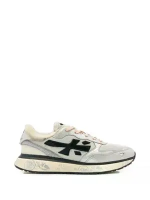 Premiata Lauryn Shearling-trim Sneakers - Grey