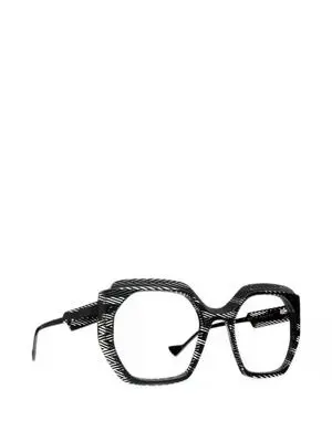 CAROLINE ABRAM Petula Geometric-frame Glasses