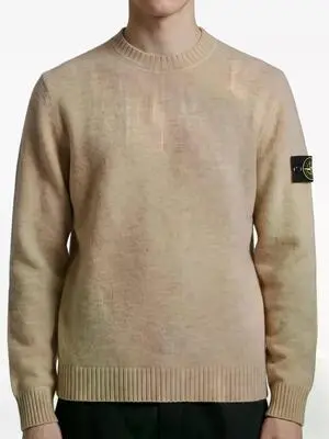 Stone Island Logo-patch Crew-neck Sweater