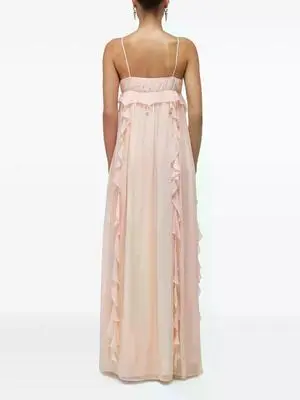 BLUGIRL Ruffled Floral-appliqué Maxi Dress