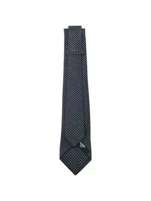 BARBA NAPOLI Micro-pattern Silk Tie