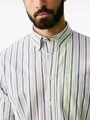 BENETTON Vertical-stripe Button-down Shirt