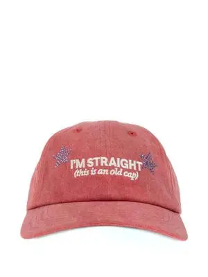 CARNE BOLLENTE Embroidered Baseball Cap - Red